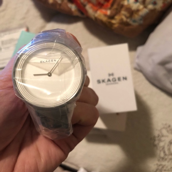 Skagen | Accessories | Skagen Silver Stainlesssteel Quartz Watch | Poshmark